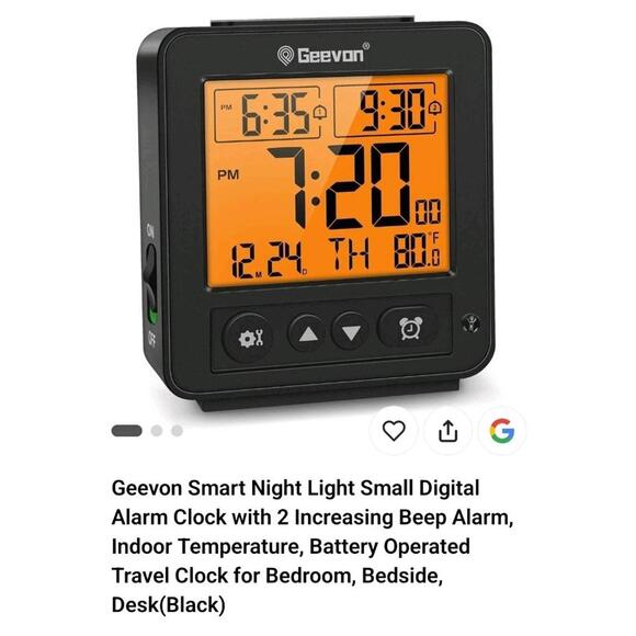 Wall Decor | Small Atomic Travel Alarm Clock With Auto8s Backlight 2 ...